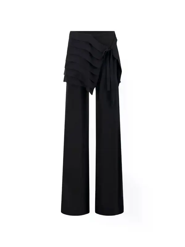 VAILLANT Tiered Ruffled Overlay Wide Leg Trousers