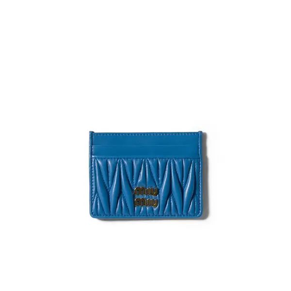 Miu Miu Matelassé Nappa Leather Card Holder
