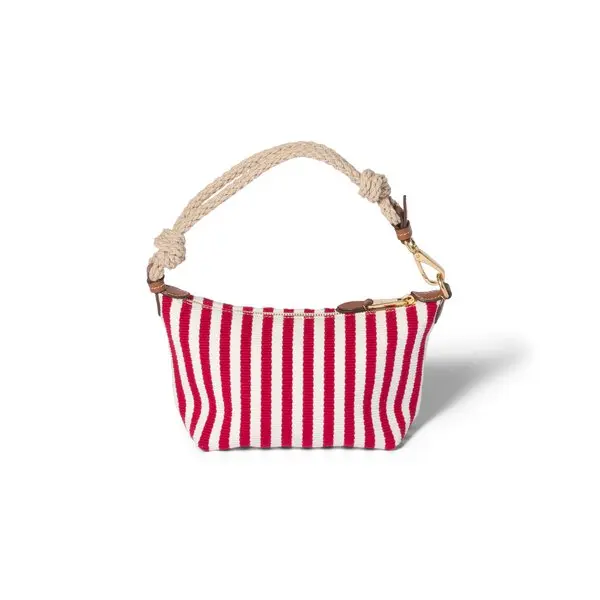Miu Miu Spirit Cotton And Leather Pouch