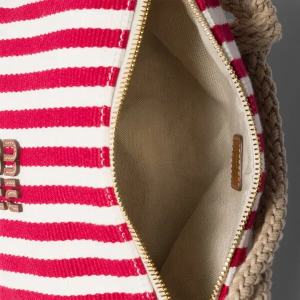 Miu Miu Spirit Cotton And Leather Pouch