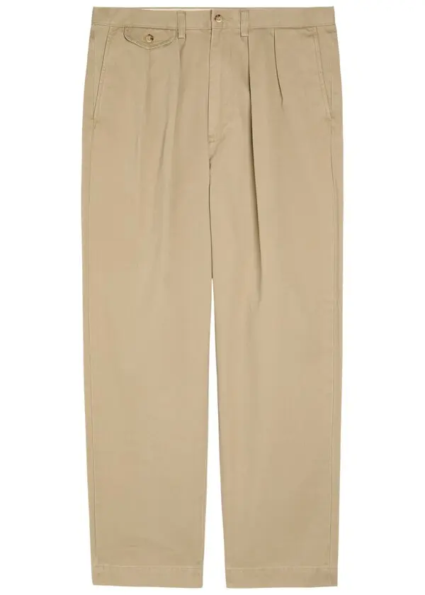 Polo Ralph Lauren Tapered-leg Cotton Twill Trousers - Khaki