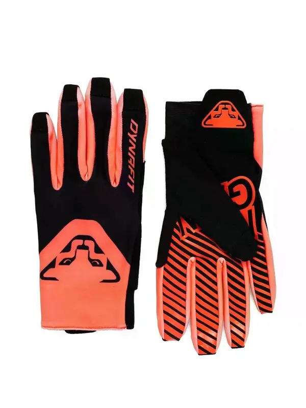 DYNAFIT Gloves With Logo Print - Black