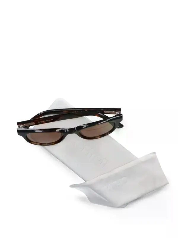 Chimi Lyra Tortoiseshell Oval Frame Sunglasses - Brown