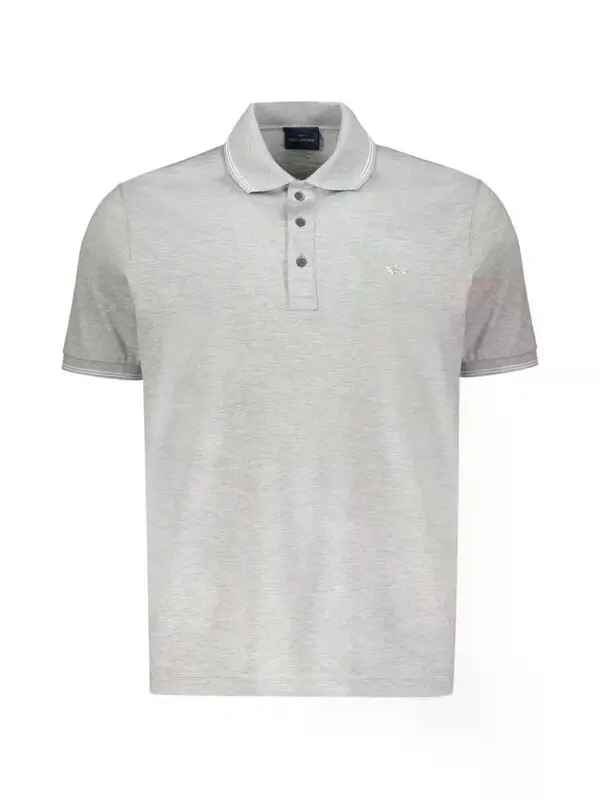 Paul & Shark Short-sleeve Cotton Polo Shirt - Grey