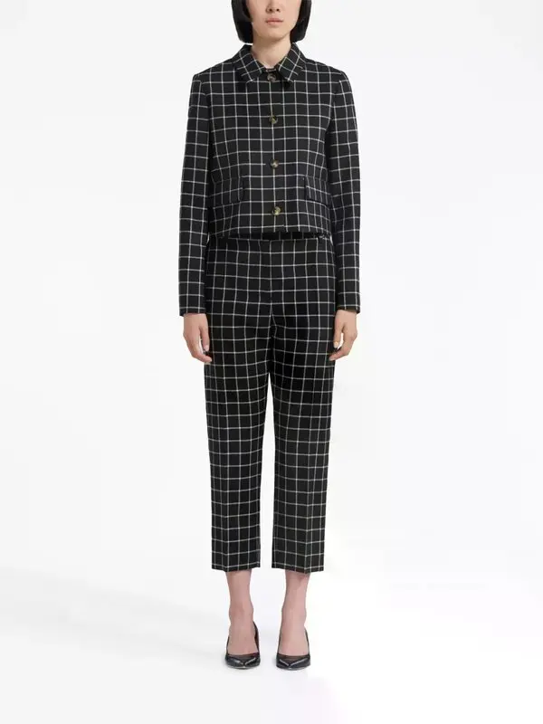 Marni Checked Wool Trousers