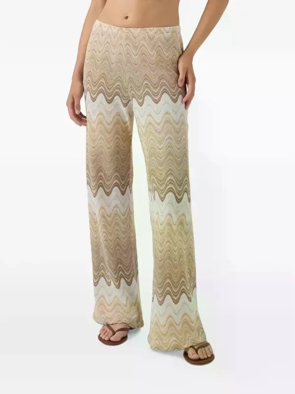 MC2 SAINT BARTH Amalia Chevron-knit Trousers