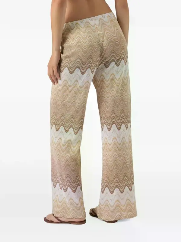 MC2 SAINT BARTH Amalia Chevron-knit Trousers