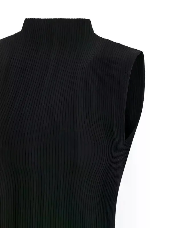 Magda Butrym Ribbed-knit High-neck Sleeveless Top