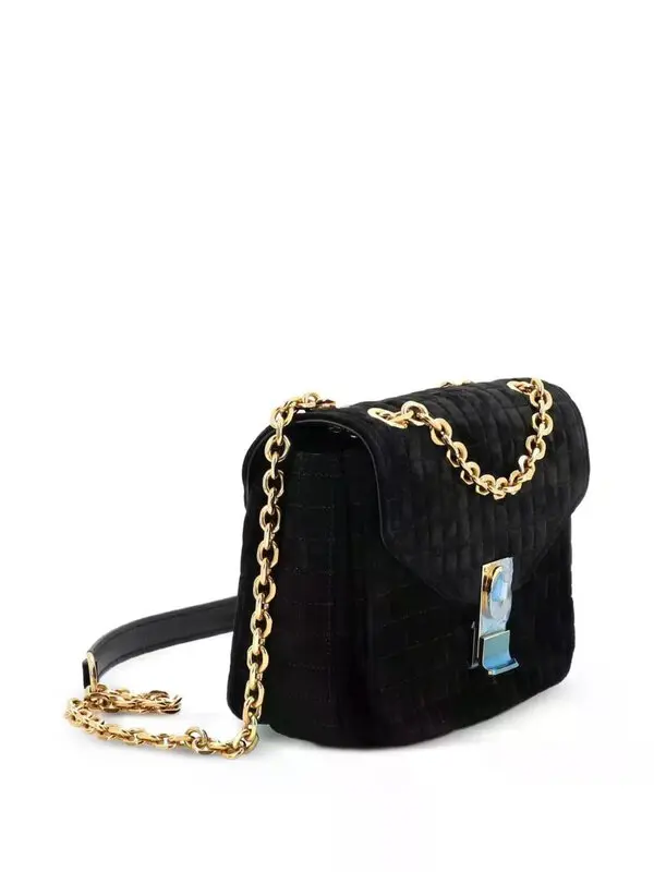 Celine Quilted Suede Medium Crossbody Bag