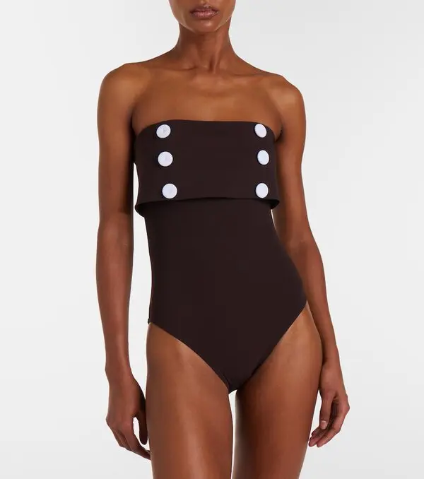 KARLA COLLETTO Billie One Piece Swimsuit - Brown