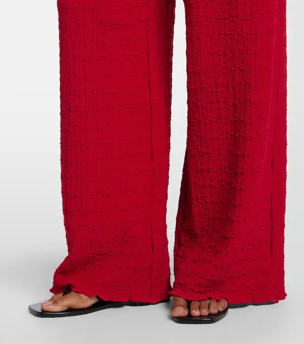 Jade Swim Mika Seersucker Wide-leg Pants