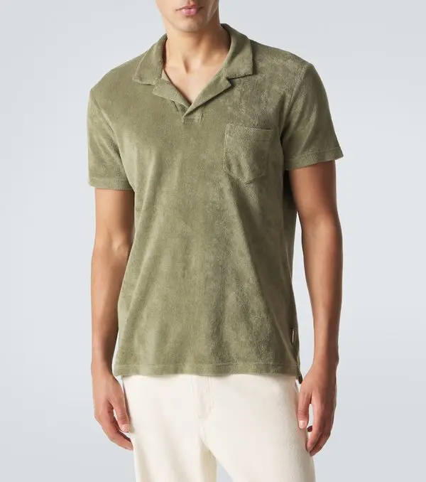 Orlebar Brown Terry Cotton Toweling Polo Shirt