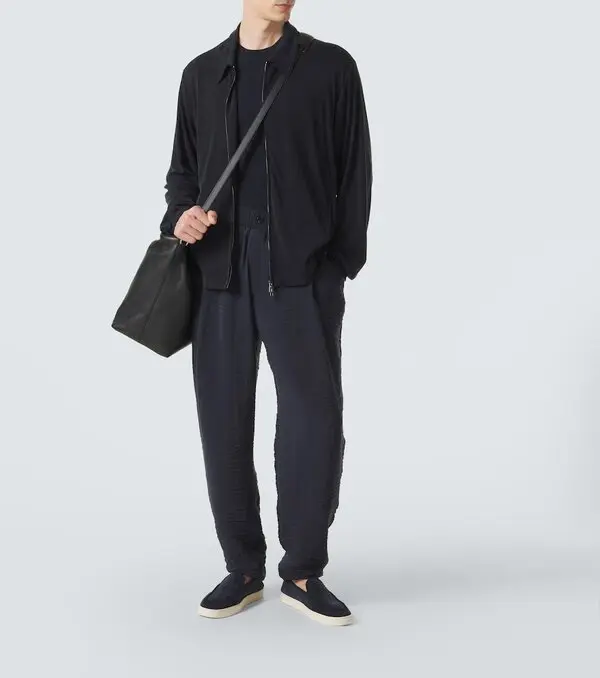 Giorgio Armani Zip-up Blouson Jacket