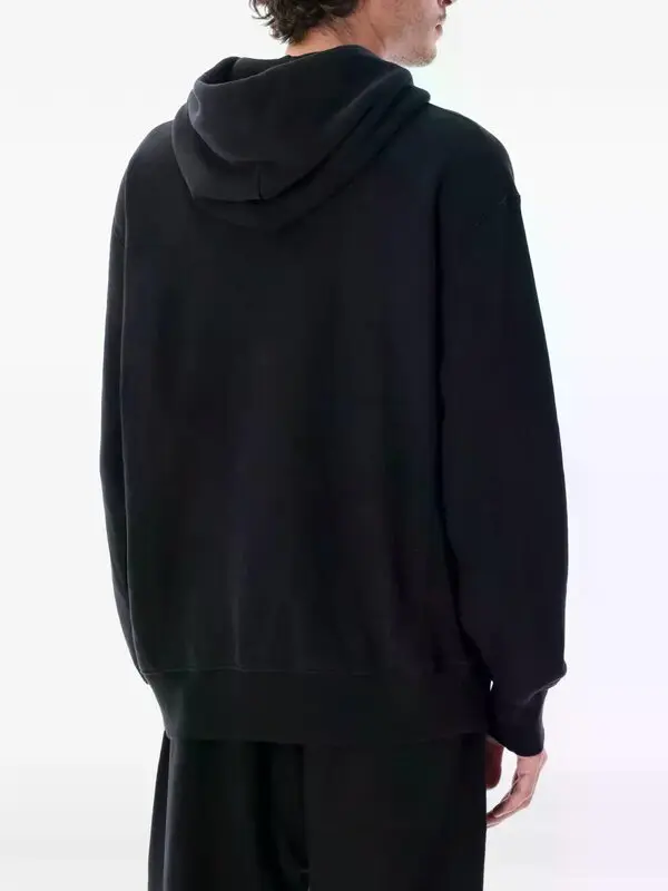 Champion Logo-embroidered Drawstring Hoodie - Black
