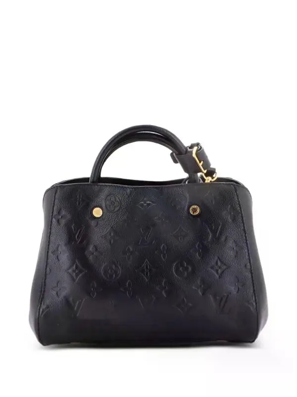 LOUIS VUITTON Montaigne Handbag Monogram Empreinte Leather Bb Satchel