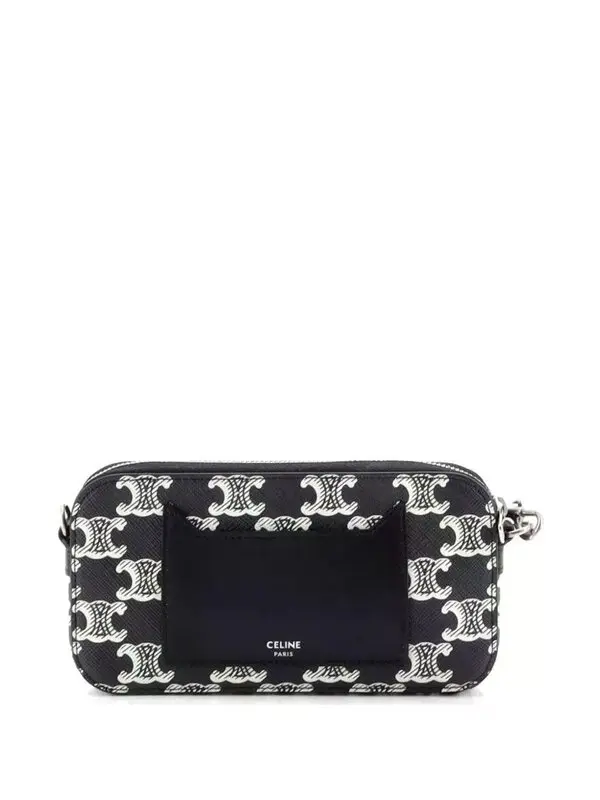 Celine Horizontal Pouch Crossbody Bag Logo Triomphe Coated Canvas