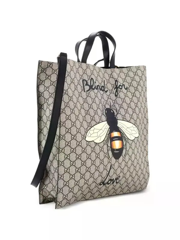 Gucci Gg Coated Canvas Tall Tote Bag - Brown