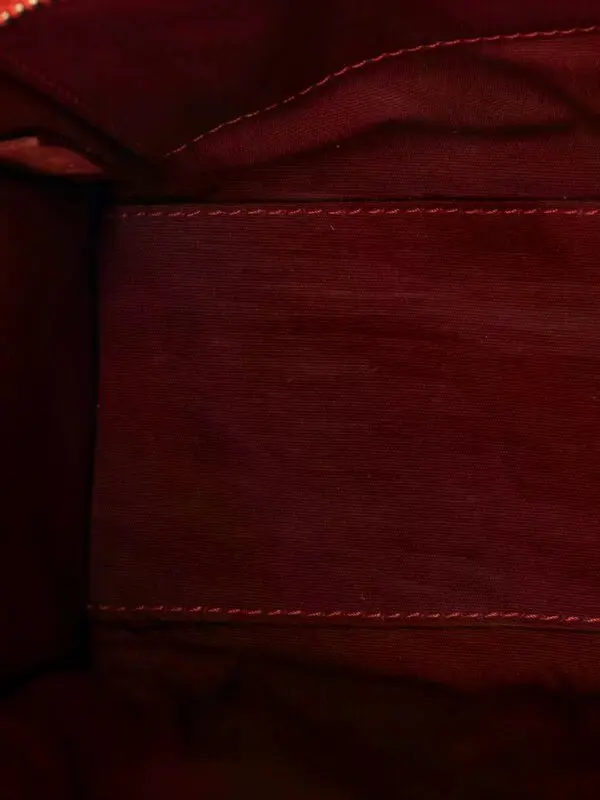 Celine Luggage Bag Smooth Leather Nano Crossbody Bag - Red