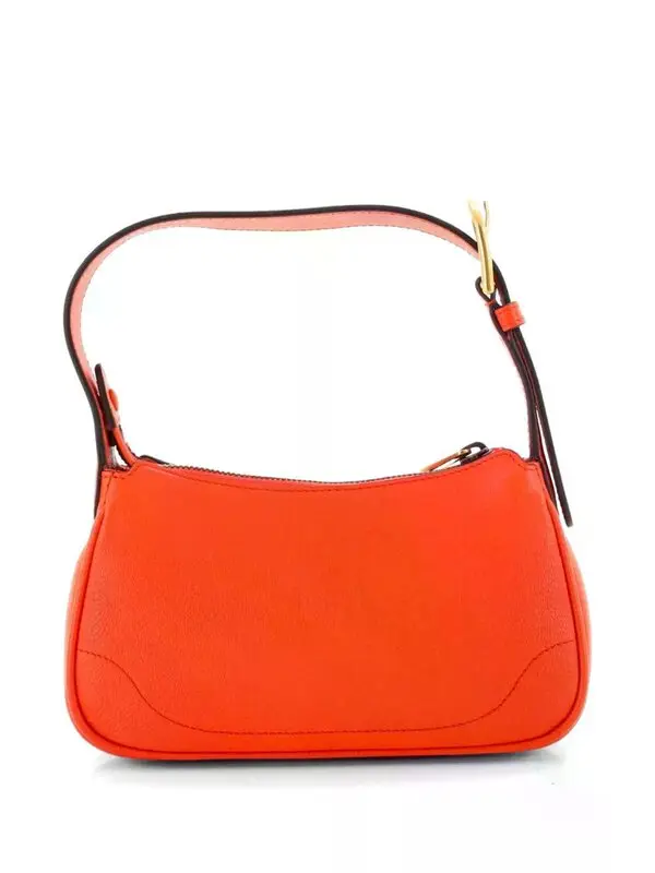 Gucci Aphrodite Leather Mini Shoulder Bag - Orange