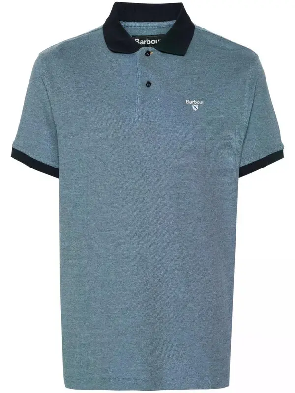 Barbour Logo-embroidered Polo Shirt - Blue