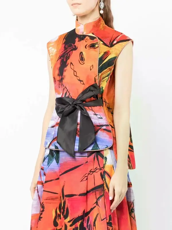 Shiatzy Chen Circus Collection Band-collar Top