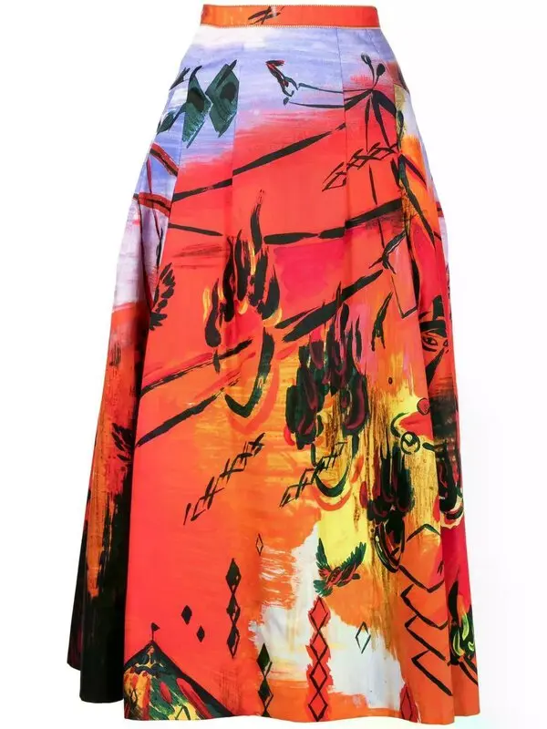 Shiatzy Chen Circus Collection A-line Skirt - Multicolour
