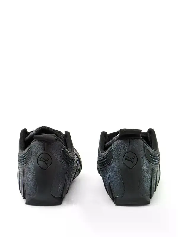 PUMA Lace-up Sneakers With Panelled Design - Black