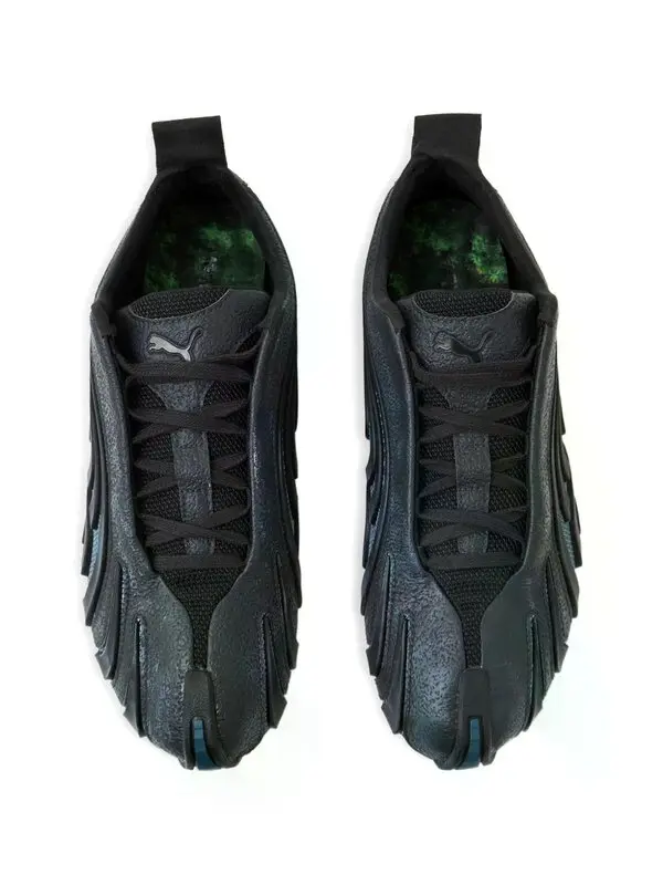 PUMA Lace-up Sneakers With Panelled Design - Black