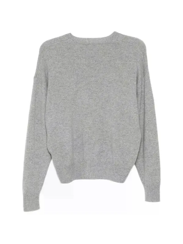 JAMES PERSE Spun Cashmere Crew Neck Sweater - Grey