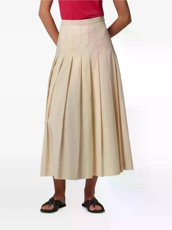 Paul Smith Pleated A-line Midi Skirt