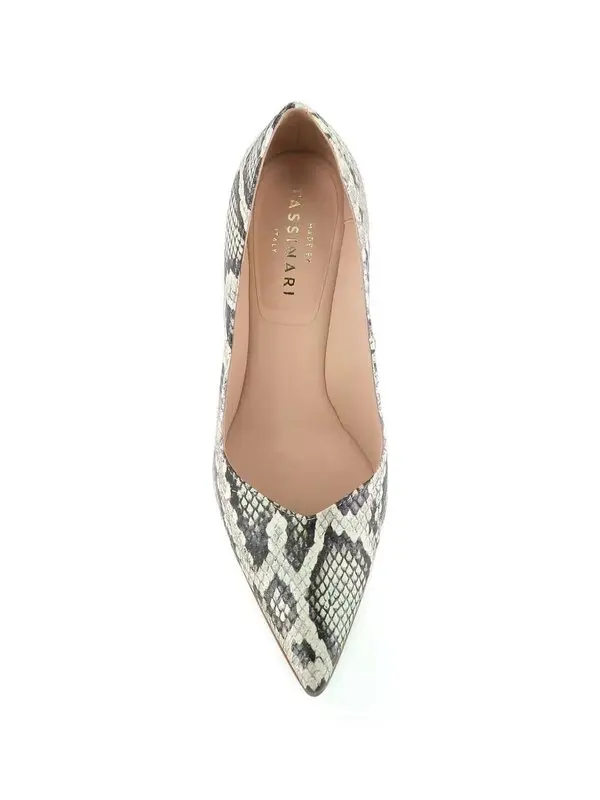 TASSINARI Jarina Snake-effect Pointed-toe Pumps