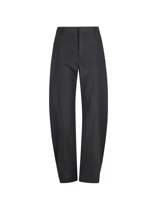 Federica Tosi Balloon-leg Cotton Trousers - Black