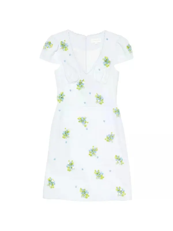 SHUSHU/TONG V-neck Mini Dress - Blue