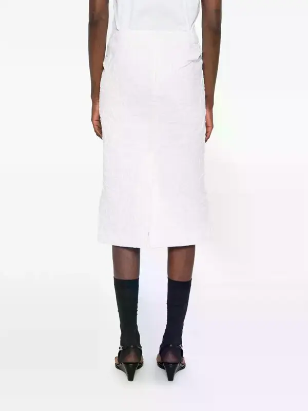SHUSHU/TONG Crinkled Effect Straight Skirt