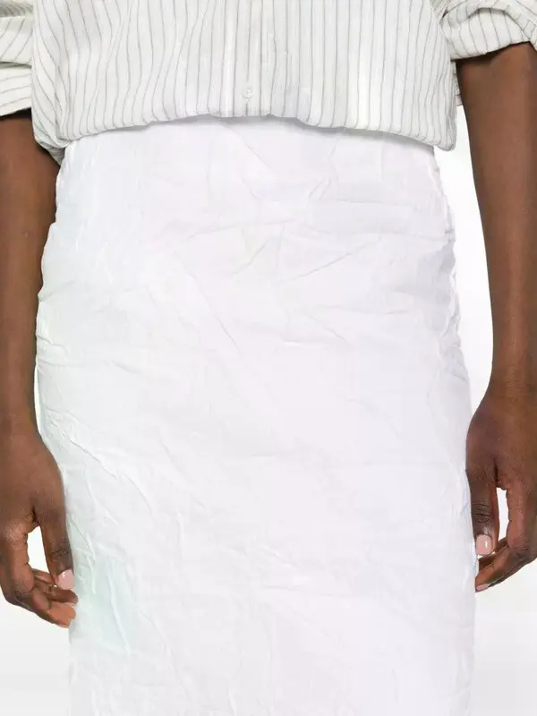SHUSHU/TONG Crinkled Effect Straight Skirt