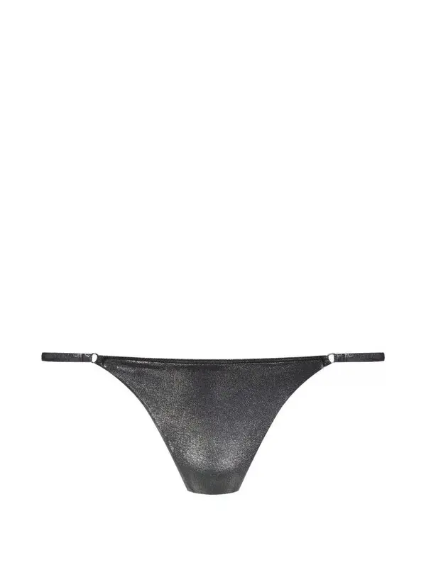 MAISON CLOSE Metallic-effect Bikini Bottom