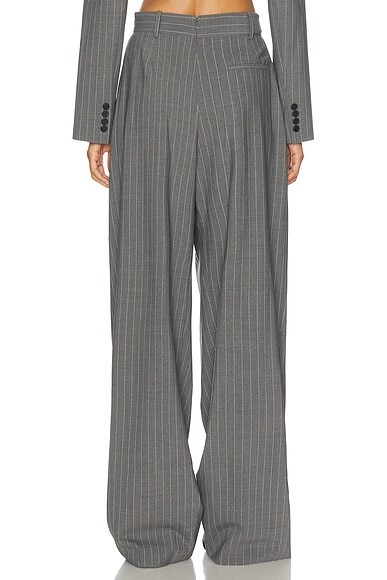 Monse Twist Pinstripe Trouser - Grey