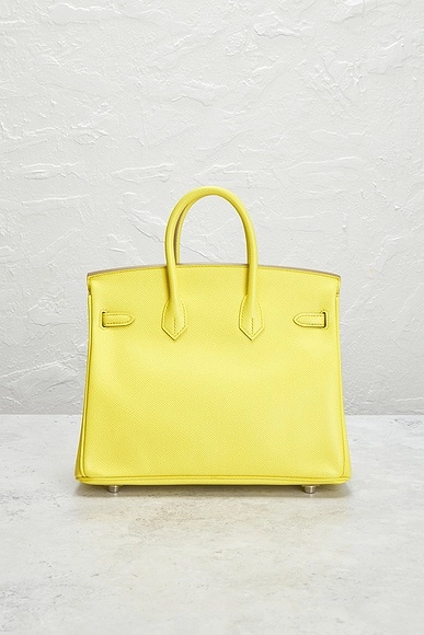 Hermès Epsom Birkin 25 Handbag - Lime