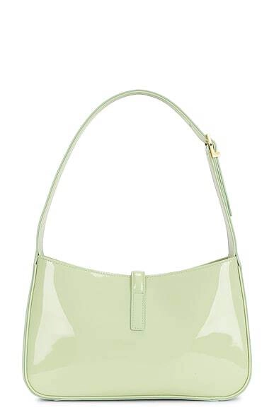 Saint Laurent Le 5 A 7 Patent Leather Shoulder Bag - Misty Jade