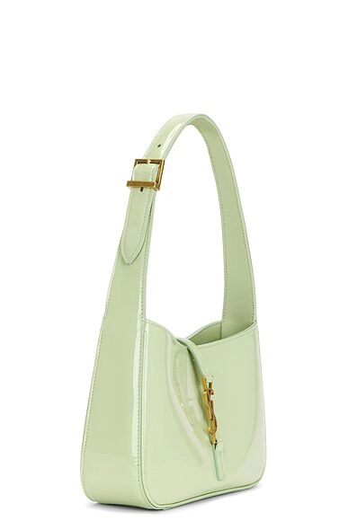 Saint Laurent Le 5 A 7 Patent Leather Shoulder Bag - Misty Jade