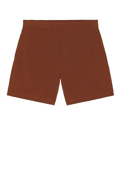 Cult Gaia Nicco Swim Short - Saddle