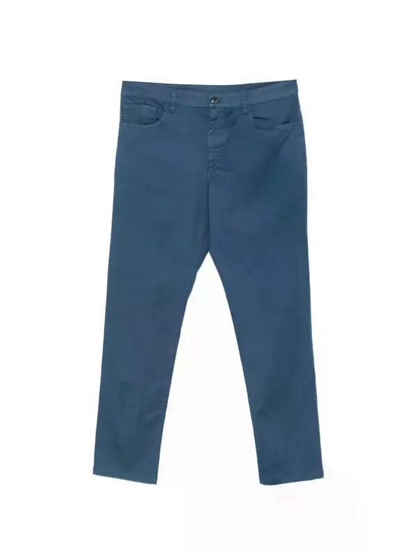 Canali Logo Patch Trousers