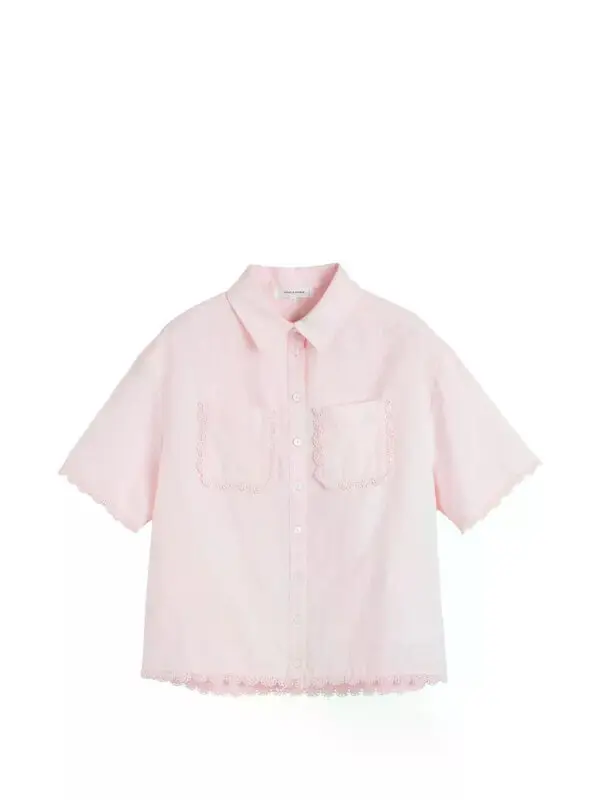 Chinti & Parker Scallop Trim Shirt - Pink