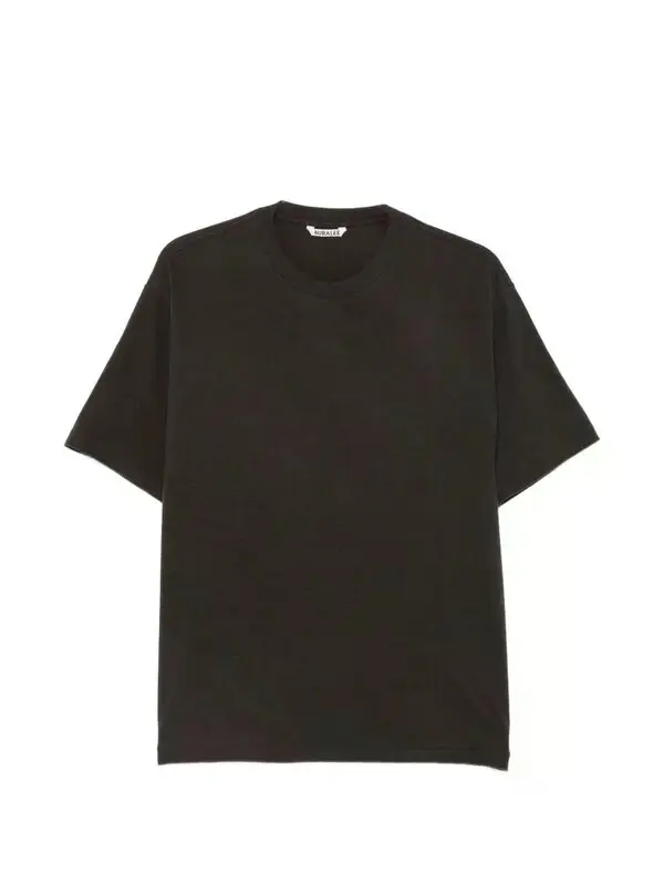 Auralee Brushed Jersey T-shirt - Black