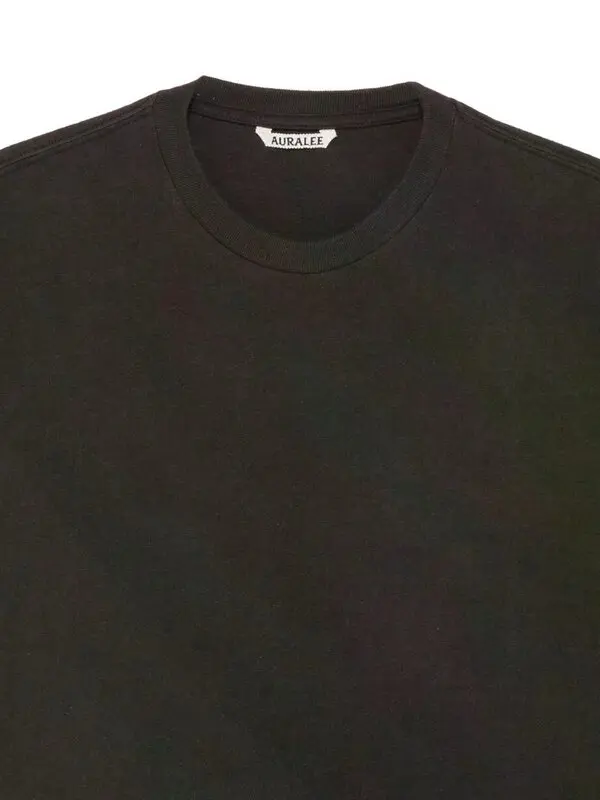 Auralee Brushed Jersey T-shirt - Black