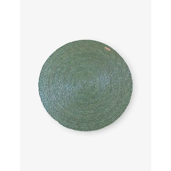 MAKAUA Round Woven Placemat 38cm - Cactus