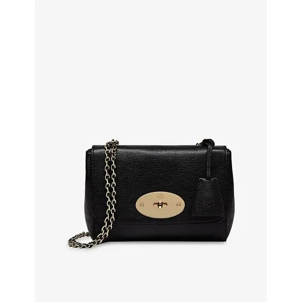 Mulberry Lily Leather Shoulder Bag - Black