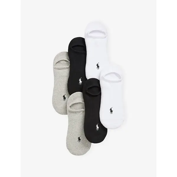 Polo Ralph Lauren Pack Of Six Cotton Ankle Socks - Assorted