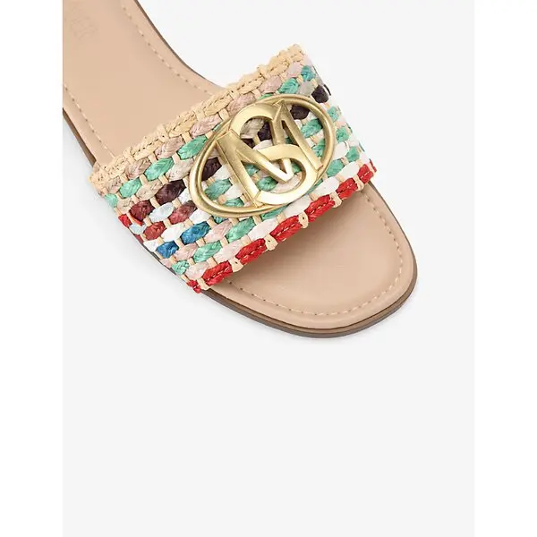 Steve Madden Kora Flat Raffia Sandals