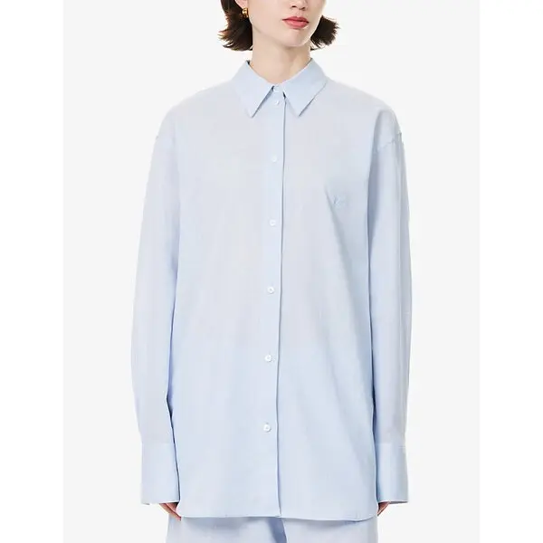 TOTEME Oversized Long-sleeve Cotton And Linen Shirt